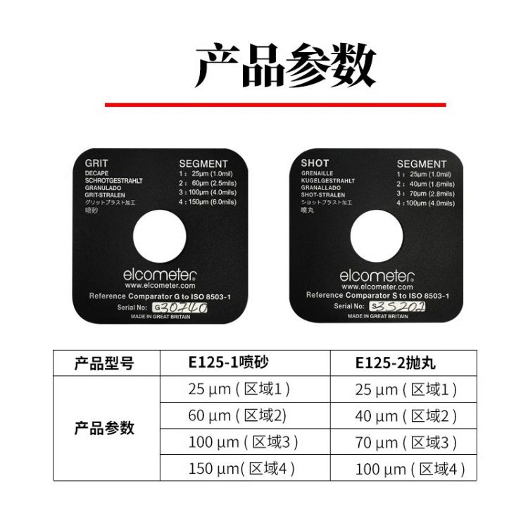 易高喷砂粗糙度对比板SA2.5级ISO8503标准抛丸表面比较样板