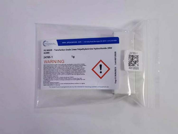 Polysciences PEI线性转染试剂 24765-1 (MW 40,000) 产品关键词:ei转染试剂;PEI的转染试剂;pei试剂polysciences