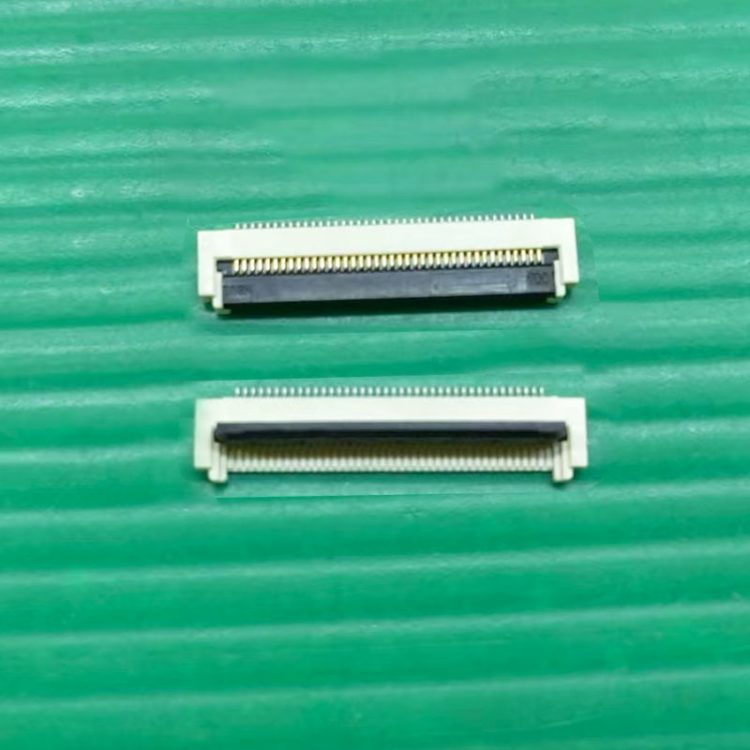 FPC插座 FFC软排线连接器 0.5mm间距 H=2.5 4P~80P 耐高温 誉晟电子