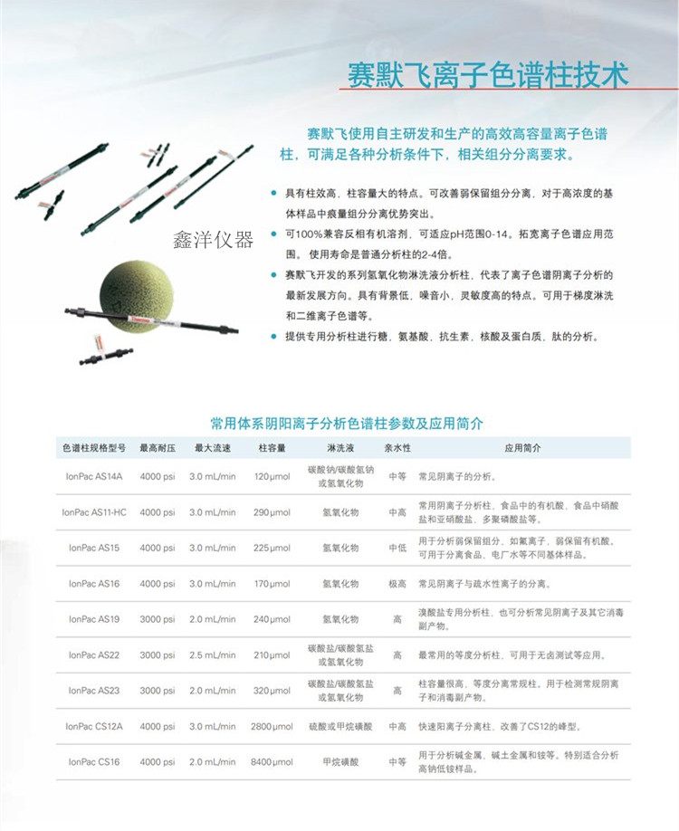 Thermo 美国赛默飞 ICS-600 基础型离子色谱仪 ICS-5000+ ICS-6000 热电 产品关键词:离子色谱仪的产品;离子色谱 ...
