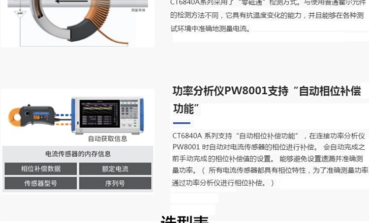 交直流ACDC电流探头CT6841A CT6843A CT6844A CT6845A CT6846A