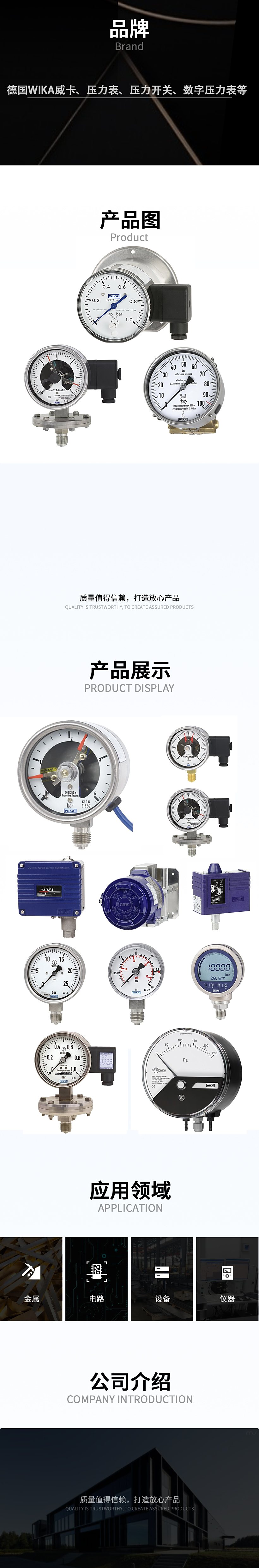 德国WIKA 进口精密数字压力表 CPG1500 CPG1200 工业用