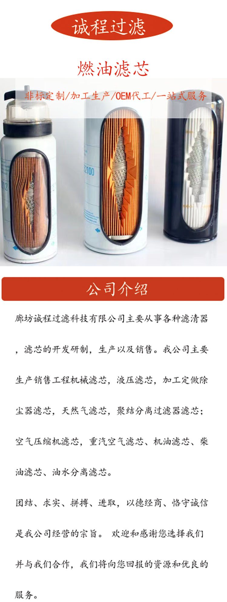 挖掘机油水分离器P553880 2656F853 308-7298燃油滤芯