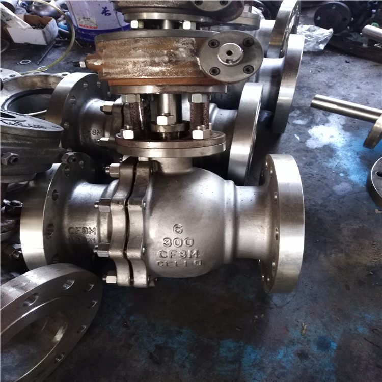 Q347F-25P DN250 蜗轮不锈钢固定式软密封法兰球阀 - 百度爱采购