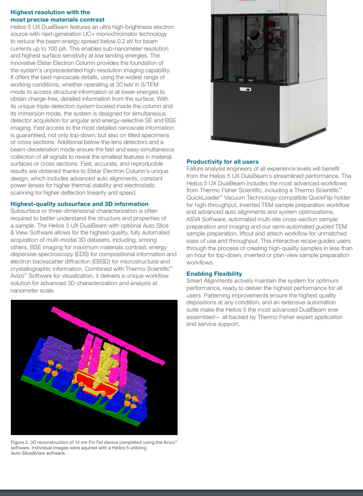 赛默飞 Helios 5 DualBeam FIB双束扫描电子显微镜显微镜 产品关键词:赛默飞fib系列;赛默飞fib产品;赛默飞fib;赛默 ...