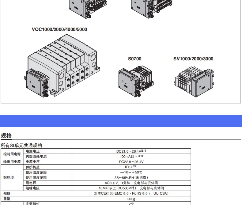 SMC阀岛模块EX260-SPN1/SPN2控制器EX260-SPR1/SPR2 EX600-SPN2 产品关键词:smc模块;smc阀岛模块ex260