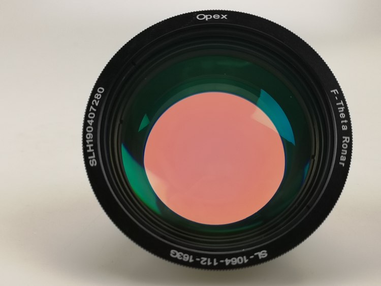 OPEX南 京波长SL-1064-112-163G光纤打标机场镜112*112幅面F163 产品关键词:场镜opex;波长光纤场镜;F163场镜