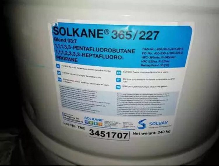 HFC-365MFC 苏威Solkane365/227 HFC365mfc/227 聚氨酯发泡剂 产品关键词:Hfc发泡剂;HFC发泡剂 ...
