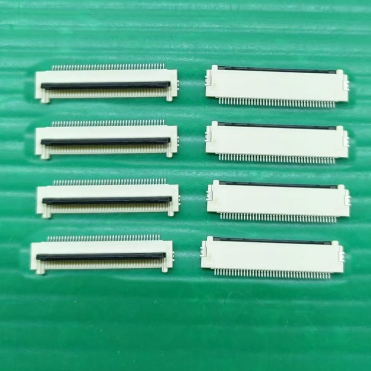FPC插座 FFC软排线连接器 0.5mm间距 H=2.5 4P~80P 耐高温 誉晟电子