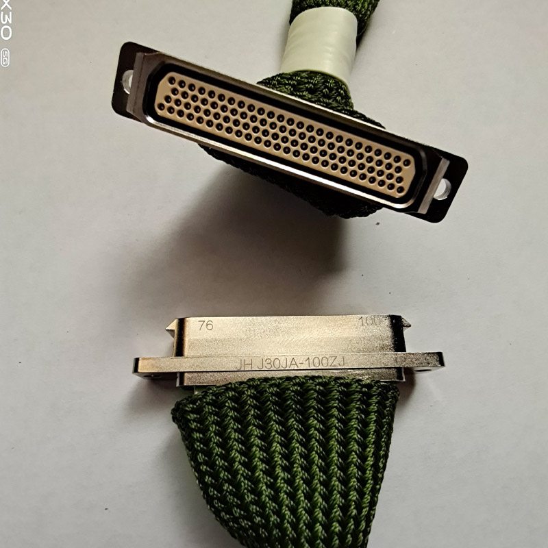 线缆直孔座J30JA-9ZK锦宏牌压接式快锁型矩形连接器