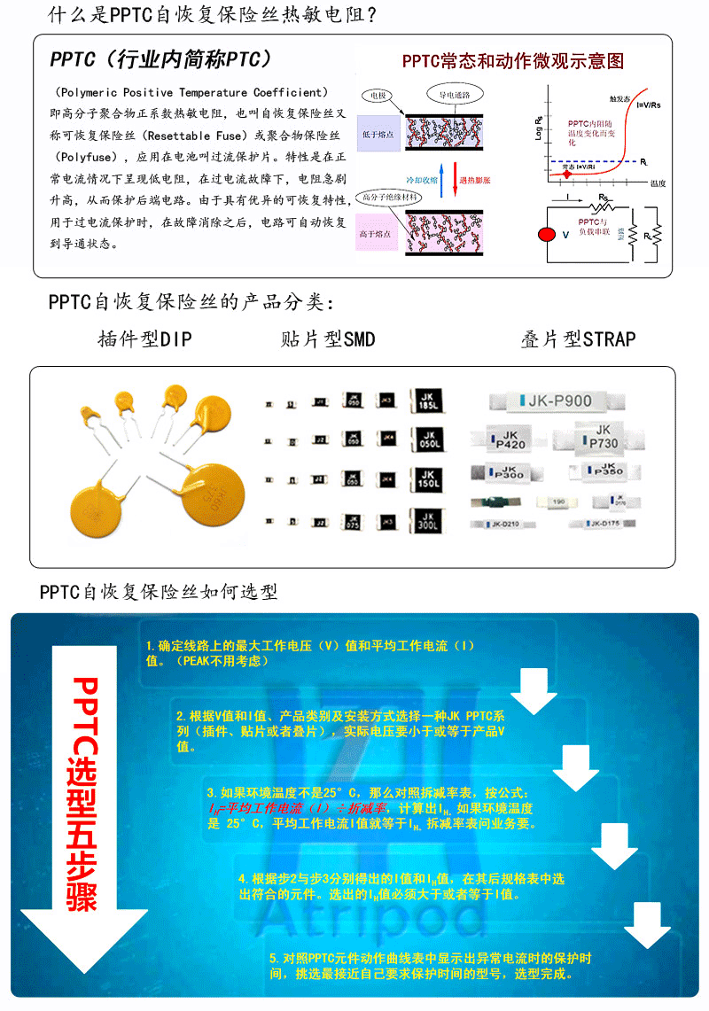 金科JK250-120U编带 250V 120MA插件PPTC热敏电阻可恢复保险丝厂
