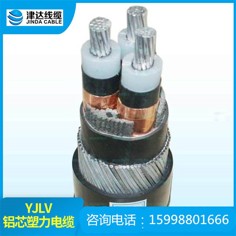 ZC-YJLV-8.7/15KV 3*95 铝芯交联聚乙烯绝缘阻燃高压电缆 津达线缆 产品关键词:yjlv电缆95;高压电缆ZC;zc-yjlv型号的电缆
