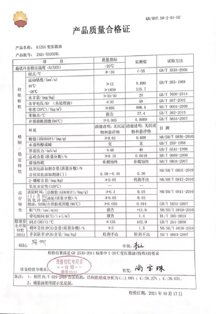 昆仑电器绝缘油KI25X 25号变压器油 170kg 电网电站专用油 原厂现货 产品关键词:ki25x变压器油昆仑;昆仑变压器油25x;25号昆仑绝缘油;昆仑绝缘油;昆仑牌变压器油25号油一桶 ...