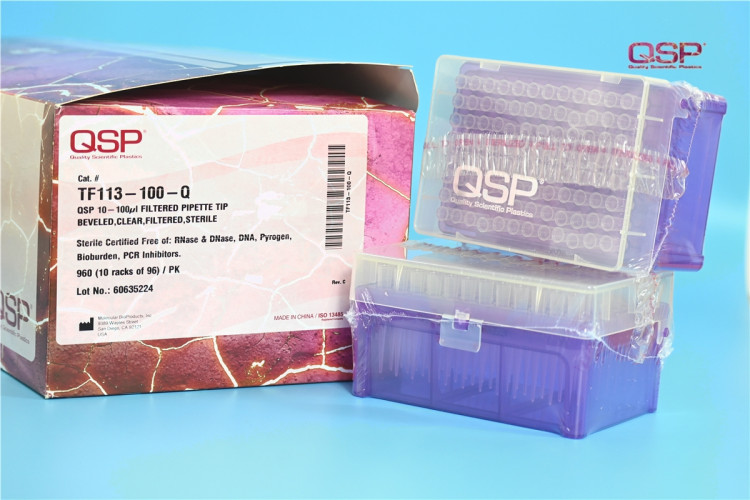 QSP 带滤芯CRYS吸头 无色透明 无菌 96/铰链盒 10盒/包装 TF114-20-QPK - 百度爱采购