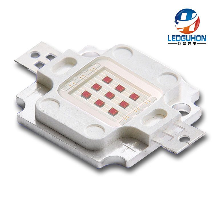 大功率黄光灯珠 10W黄光LED单色采光灯珠 590nm高亮集成灯珠 产品关键词:led灯590nm;590黄光;led590;10W灯珠