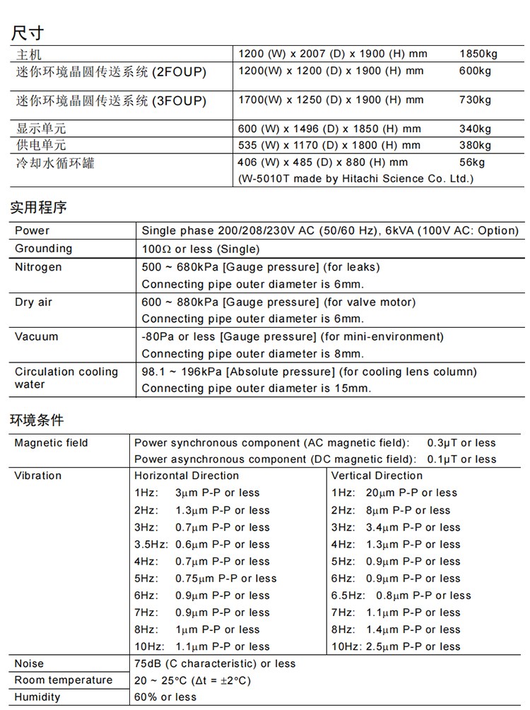 日立Hitachi全翻新CD-SEM 晶圆测量 2nm分辨率 扫描电镜S-9380 产品关键词:扫描电镜s;sem晶圆;cdsem系列;电镜cdsem;日立cdsem价格;晶圆测量一次多少钱 ...