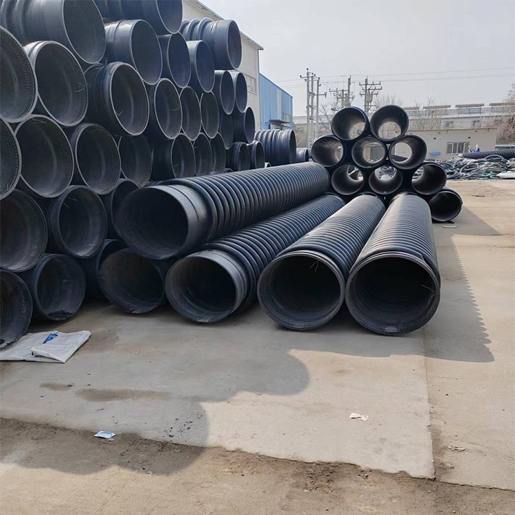 HDPE双壁波纹管 DN160环刚度4千牛 抗外压能力强 水利灌溉输水管 - 百度爱采购