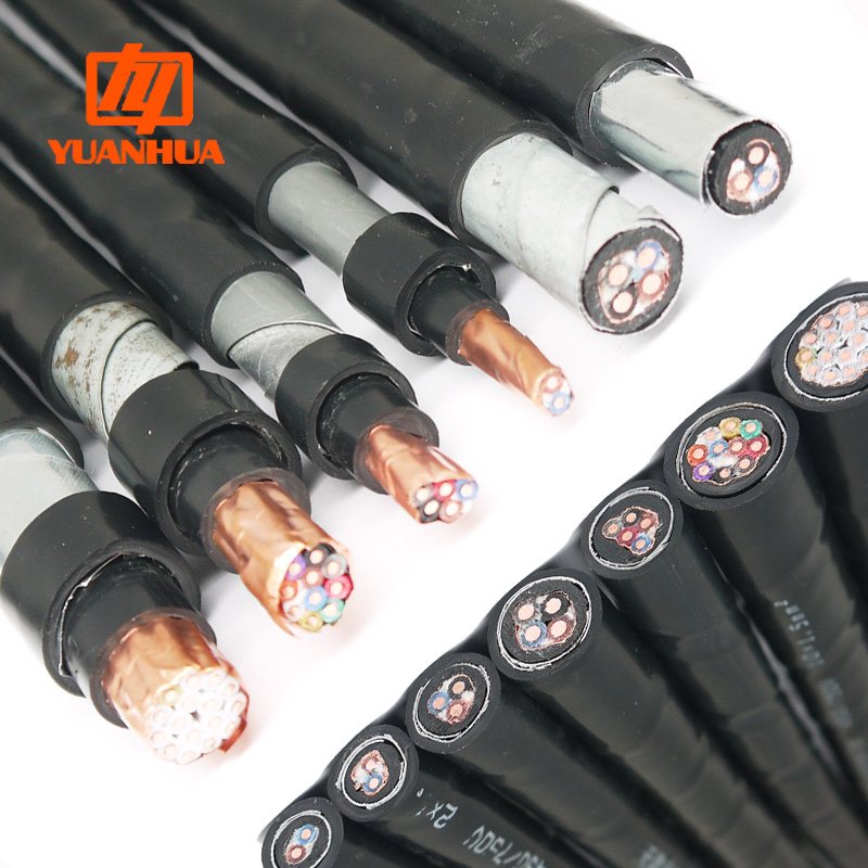 ZC-KVVP2-22铜带屏蔽钢带铠装控制阻燃电缆8芯*1.5设备信号传输线 - 百度爱采购