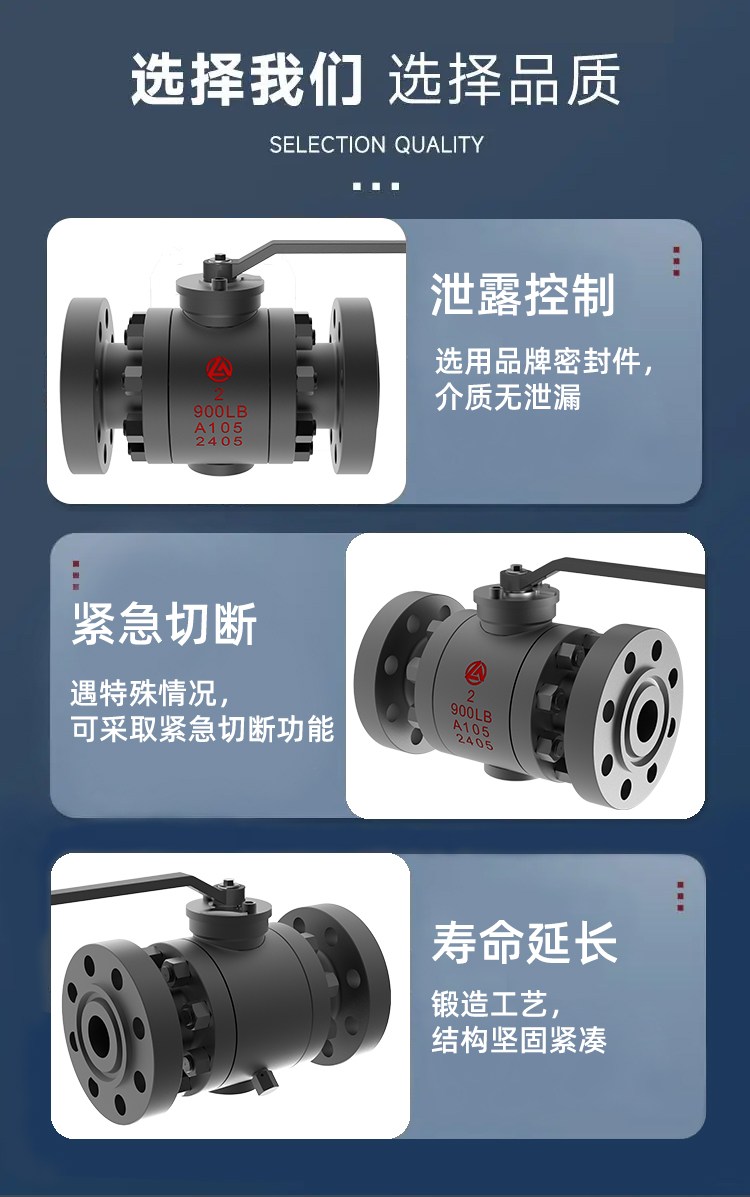 固定耐磨球阀 q47y-900lbc 美标小口径 锻造 精密锻造 欧拉姆生产