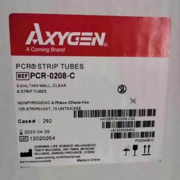 Axygen 爱思进0.2ml八连管PCR-0208-C八连排 荧光定量八排管 产品关键词:8连管axygen;axygen02mlpcr八连管
