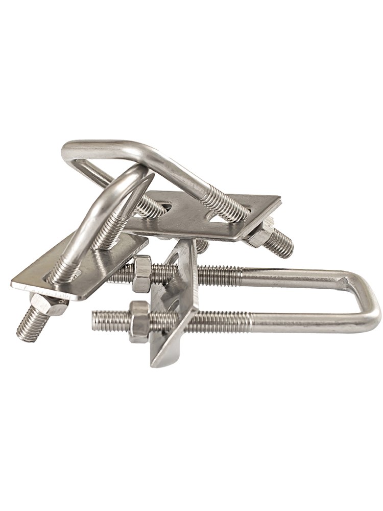 304不锈钢方型卡直角U型卡U型螺栓U形螺丝U型卡扣方管固定件M6M8 产品关键词:方管u型卡;304不锈钢u型螺栓;方管直角卡扣;304不锈钢u型螺丝