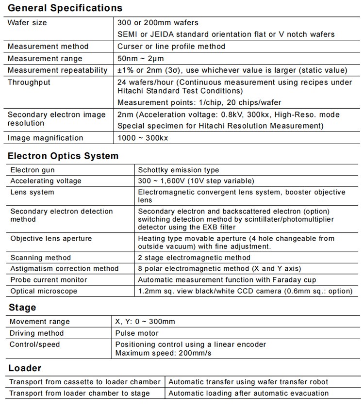 日立Hitachi全翻新CD-SEM 晶圆测量 2nm分辨率 扫描电镜S-9380 产品关键词:扫描电镜s;sem晶圆;cdsem系列;电镜 ...