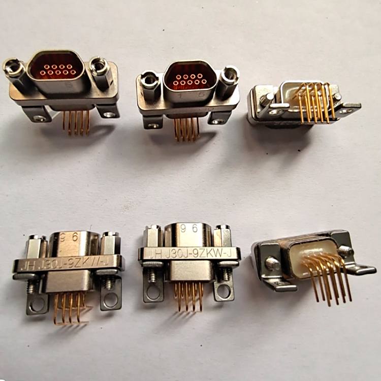 PCB弯插式J30J-9ZKW-J J30J-9ZKWP7-J J30J-9ZKWP14-J矩形连接器