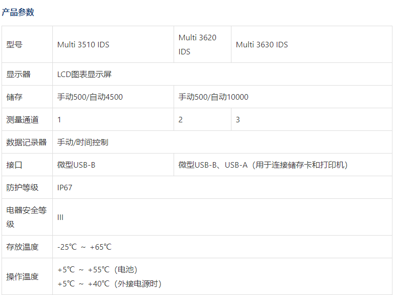 德国WTW Multi 3630 IDS 多参数水质分析仪 电导率PH溶解氧 3通道 产品关键词:多参数电导率仪