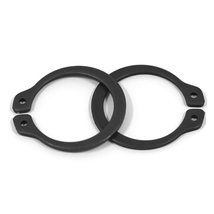 C67S(弹簧钢) DIN1460 Φ30 黑色磷化 重型轴用挡圈 黑山五金 可定制