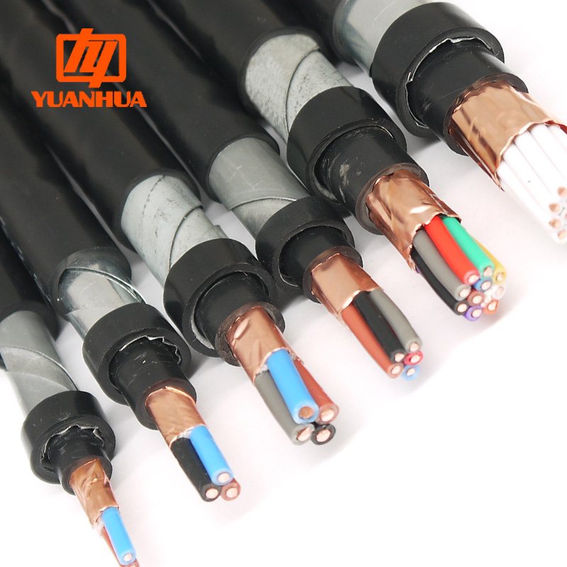 ZC-KVVP2-22铜带屏蔽钢带铠装控制阻燃电缆8芯*1.5设备信号传输线 - 百度爱采购