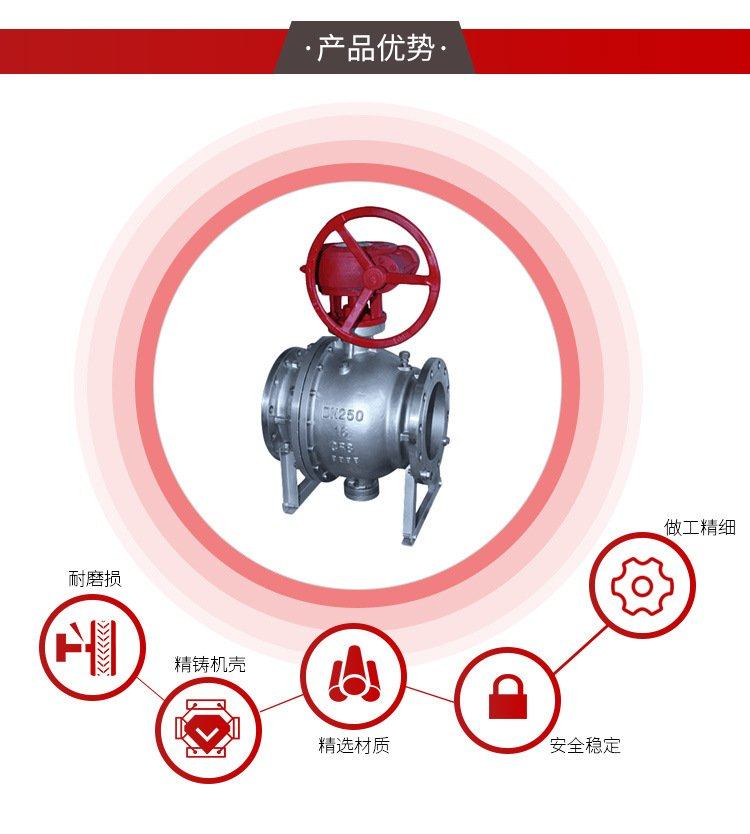 法兰固定式球阀 Q47F-16P 不锈钢材质 DN300使用寿命长 产品关键词:q47f-16p固定式球阀