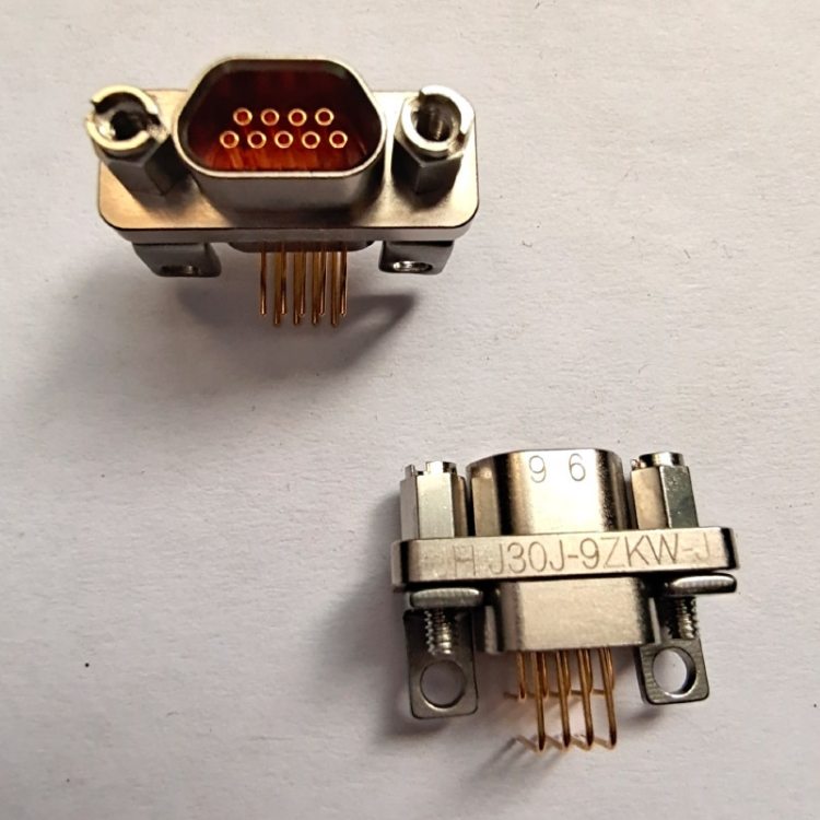 PCB弯插式J30J-9ZKW-J J30J-9ZKWP7-J J30J-9ZKWP14-J矩形连接器